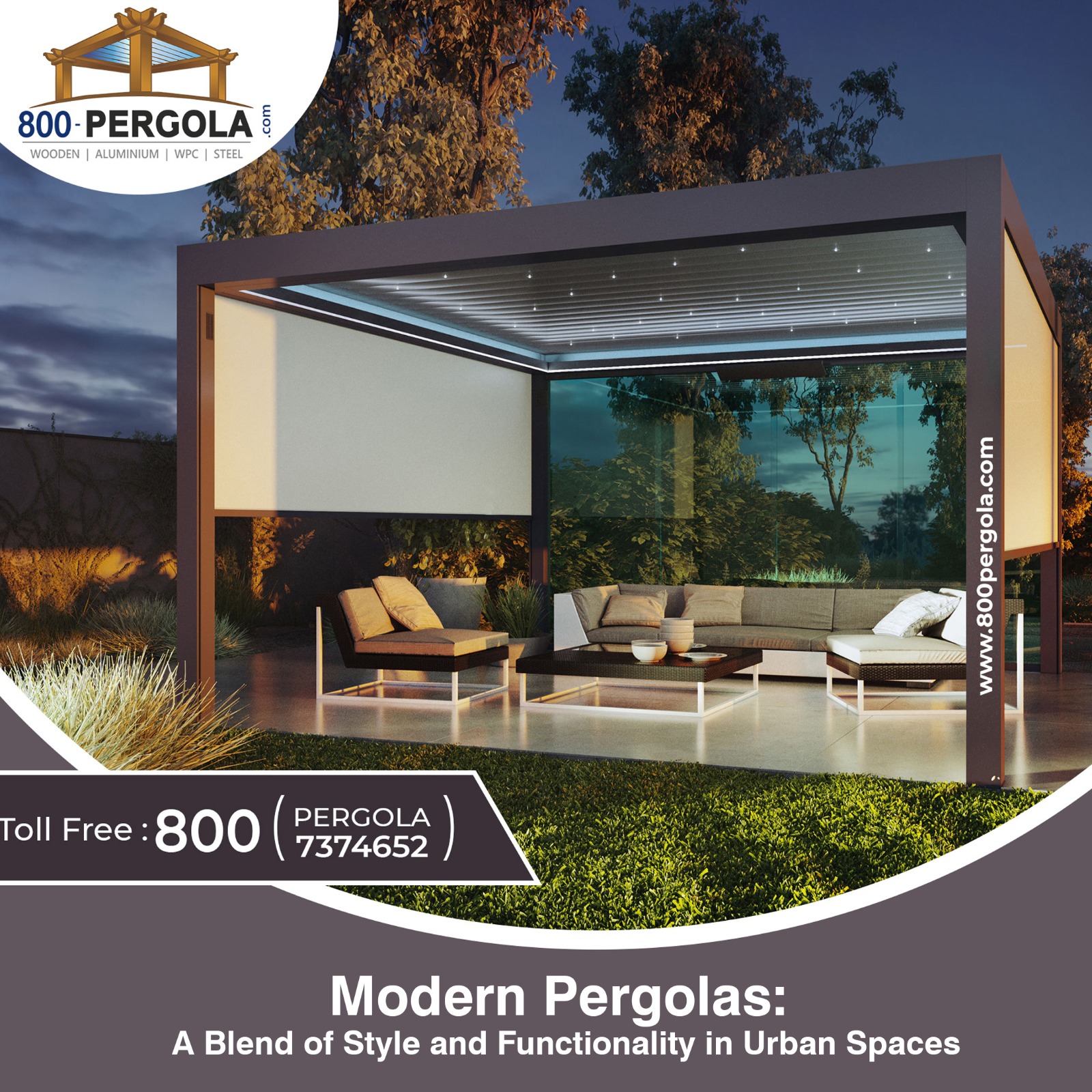 Modern Pergolas: A Blend of Style & Functionality in Urban Spaces