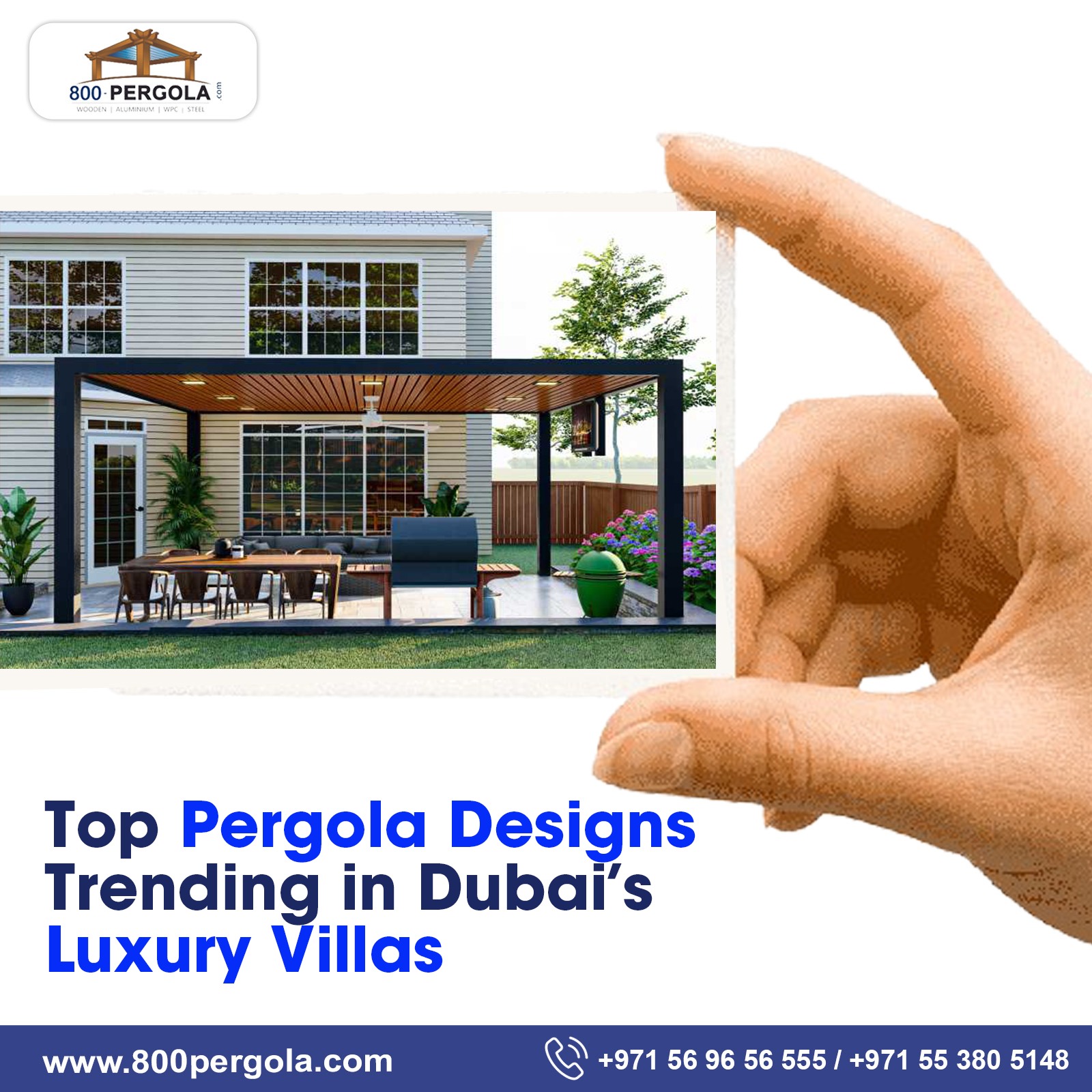 Top Pergola Designs Trending in Dubai’s Luxury Villas